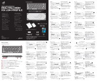 Asus ROG Falchion RX Low Profile | Quick Start Guide Multiple Languages