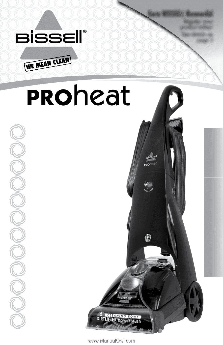 Bissell ProHeat Upright Carpet Cleaner 25A3W | User Guide