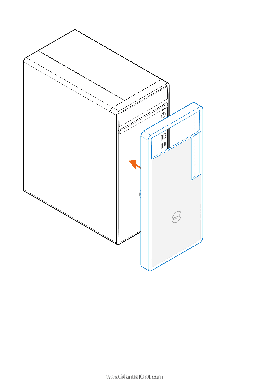 Gently push the lower edge of the dust filter to close it over the ...