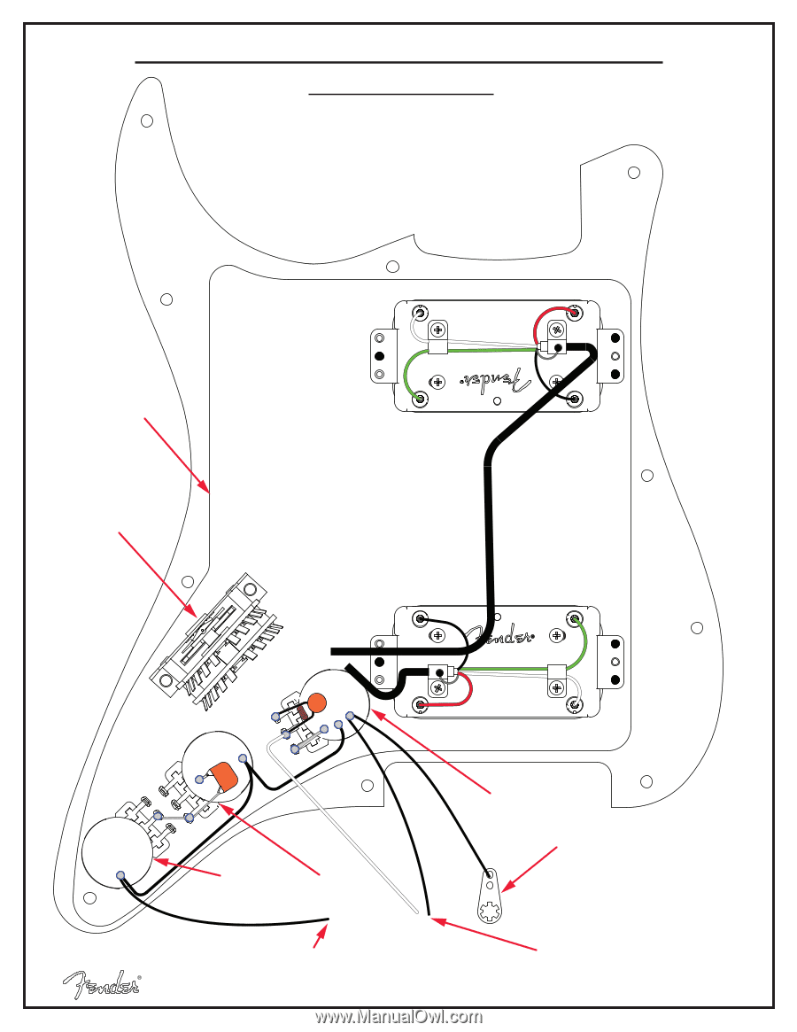 Pickguard Layout | Fender American Professional Stratocaster HH ...