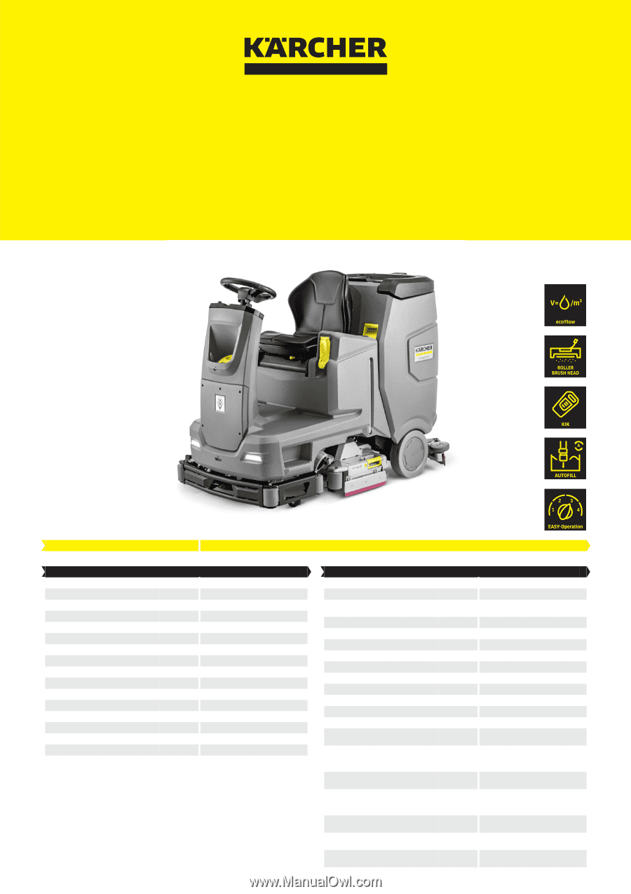 Karcher B 110 R Bp Pack 170AhR75 | Product information