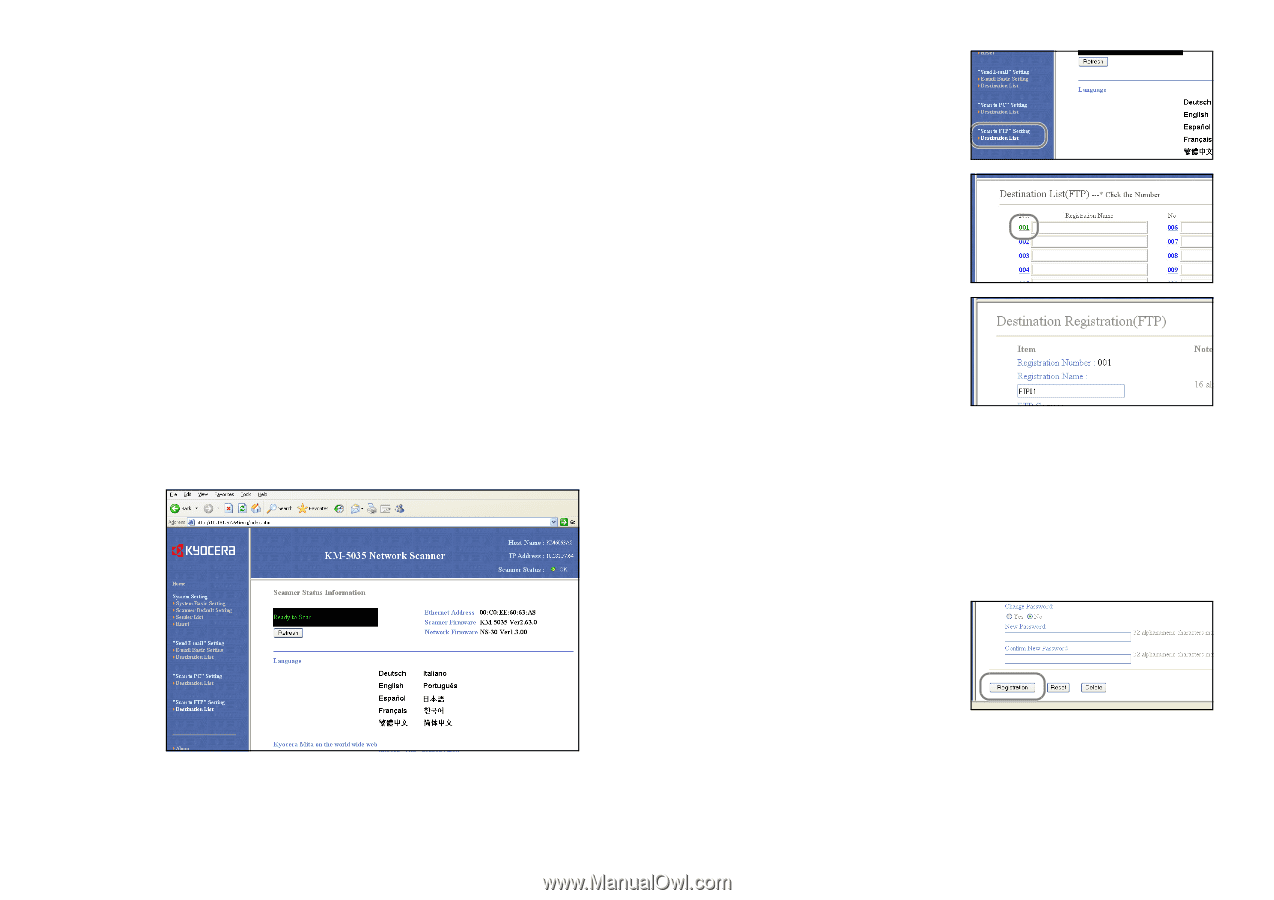 Kyocera KM-3035 | Scan to FTP Operation Guide