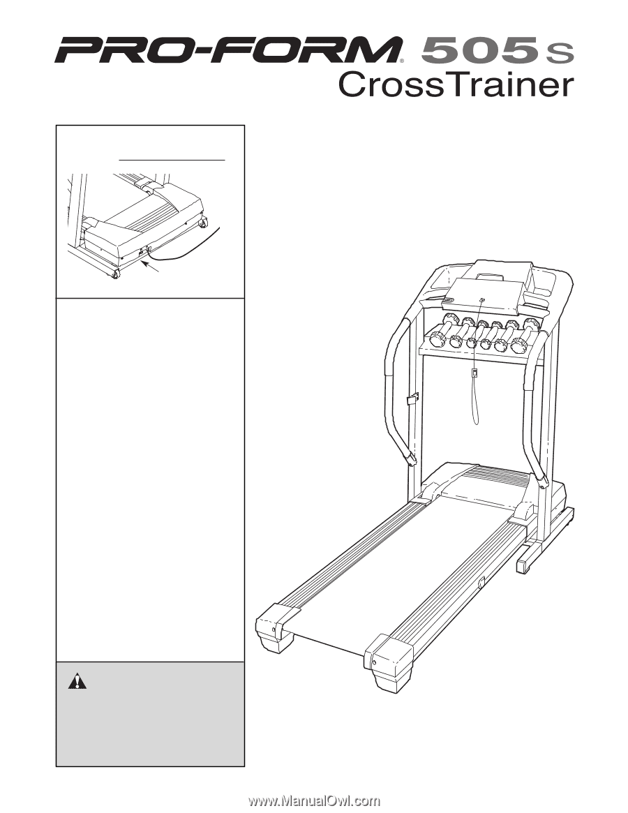 ProForm Crosstrainer 505s Treadmill | English Manual