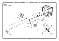 Parts List B - carburetor | Ryobi RY251PH | User Manual (Page 5)