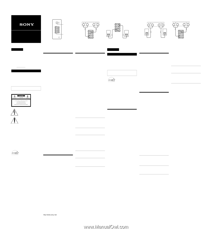 Sony SA WM500 | Instructions