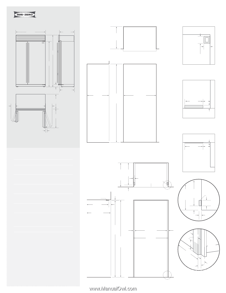Installation Notes, Specifications, Overall Dimensions, Installation ...
