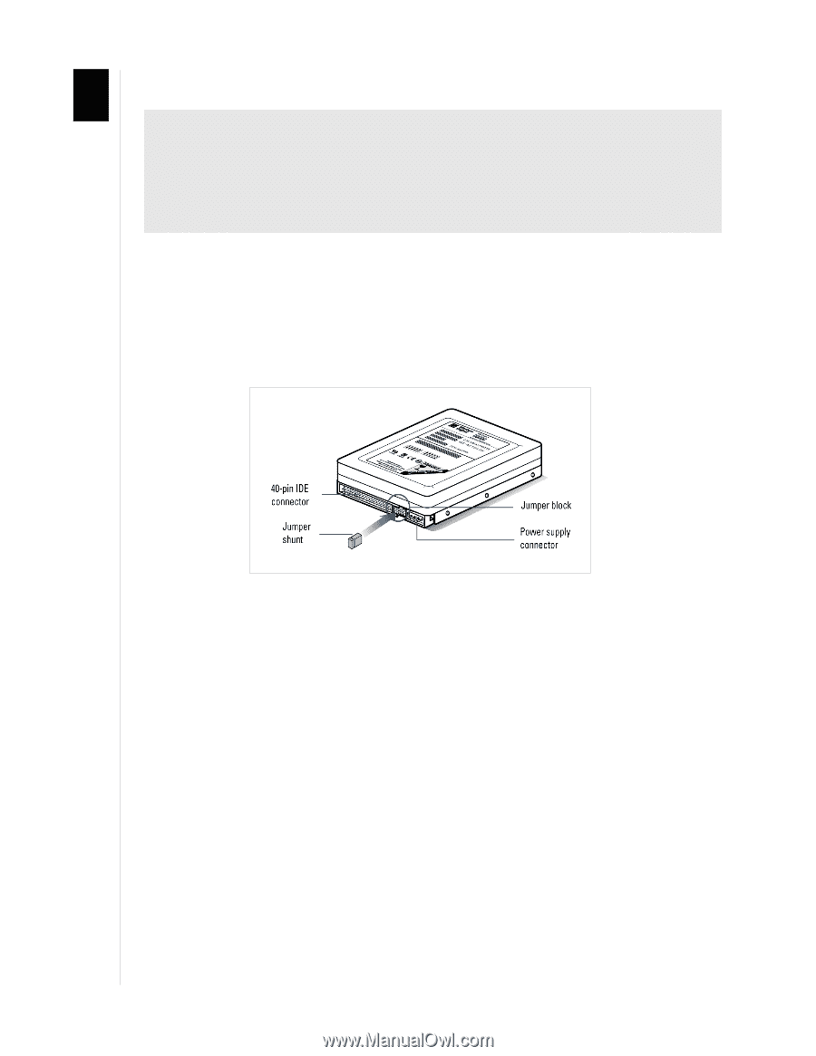 Install the Hard Drive - jumper settings | Western Digital WD3200AAJB ...