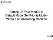 Canon PIXMA MX892 Manual