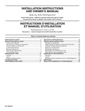 Whirlpool WRS321SDHZ Manual