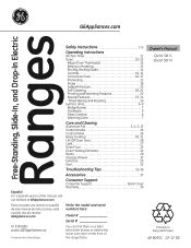 GE JD630SFSS Manual