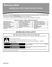KitchenAid KBFS22EWMS Manual