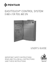 Pentair EasyTouch Pool & Spa Control Systems Manual